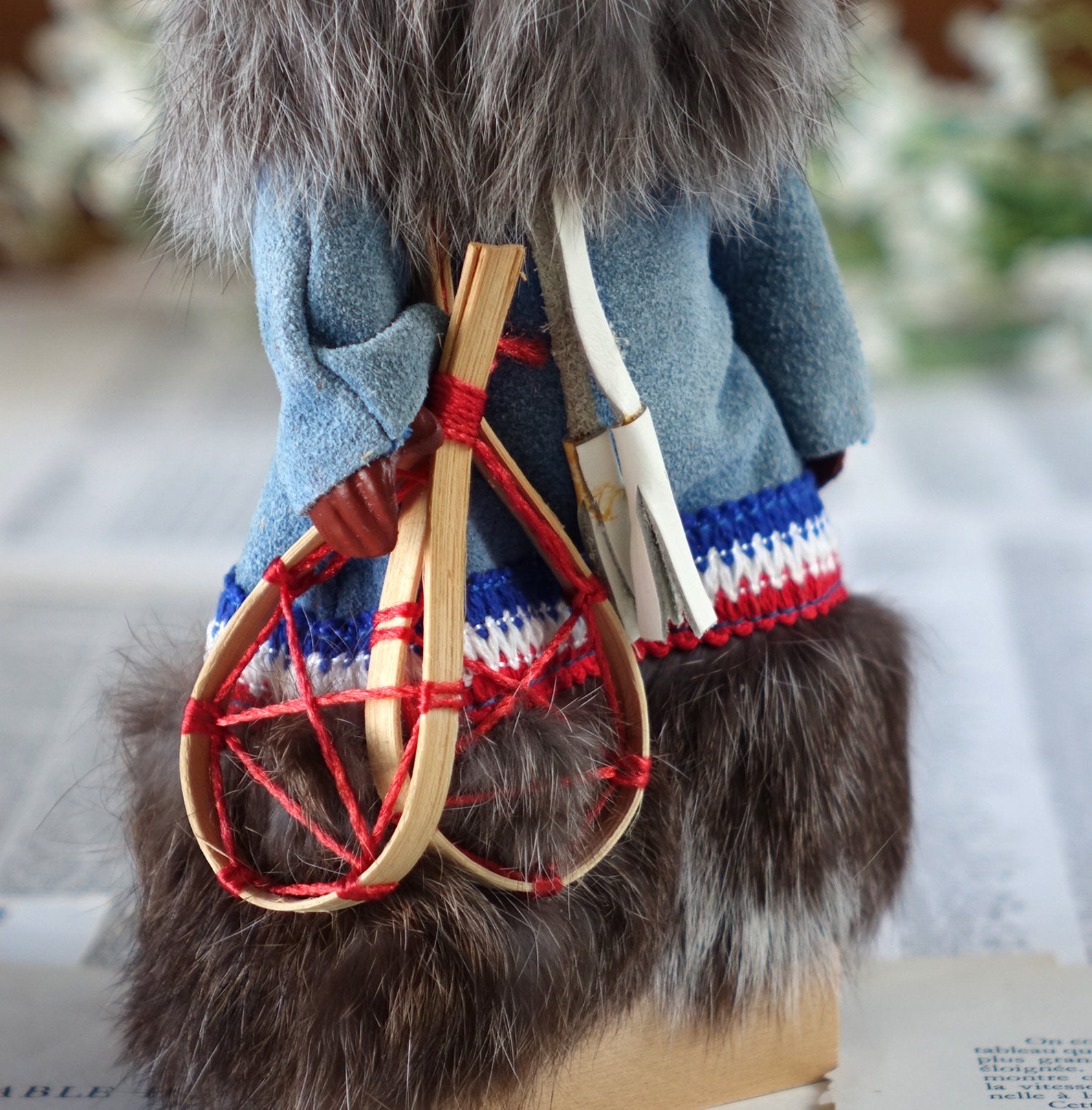 Vintage Eskimo Native Amerindian Inuit Doll With Snowshoes | Etsy Canada