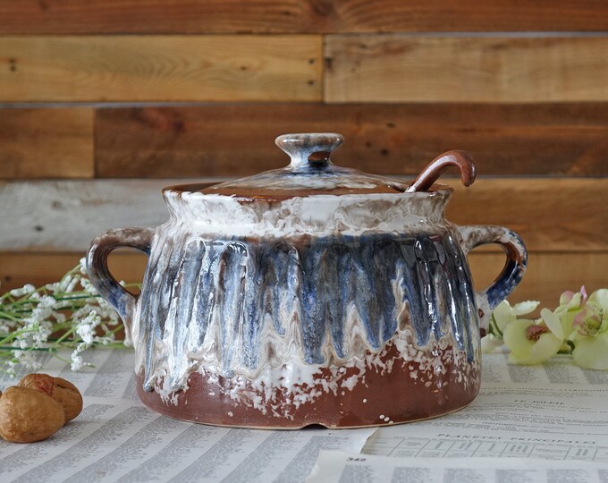 Vintage Soup Tureen Pottery With Laddle Genin Trudeau Canada Vintage ...