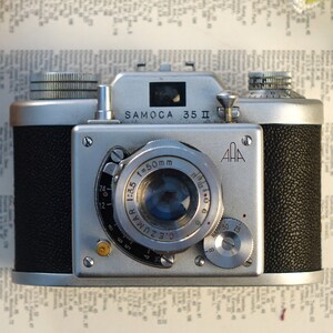 Film Camera 35 Mm Samoca 35 II Lens C.ezumar 50mm F3.5 Retro Camera ...