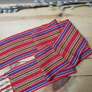 Small Vintage Metis Arrow Sash Quebec Winter Carnival Belt Ceinture ...