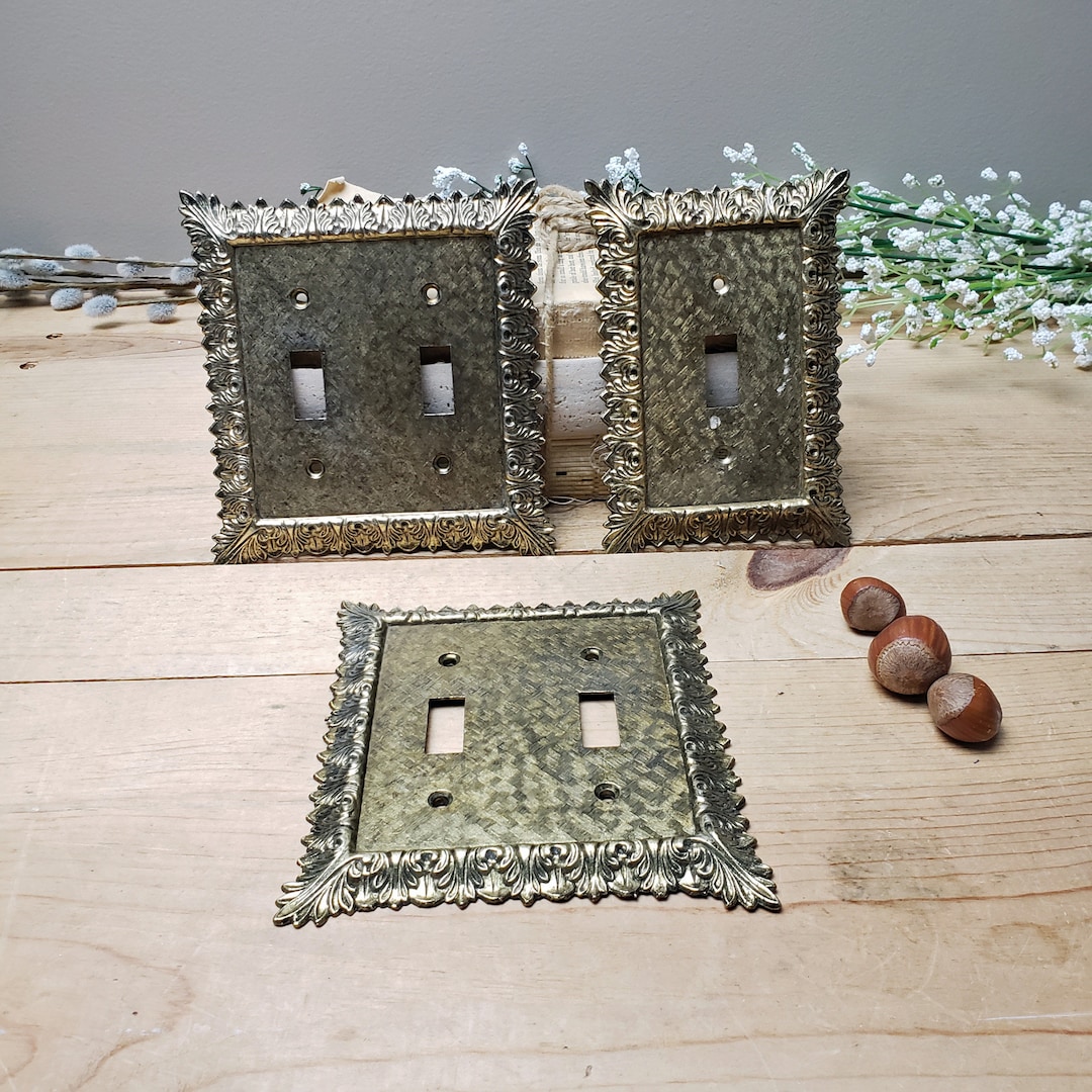 Light Switch Plate Covers - Vintage Home Decor - Electrical - Metal ...