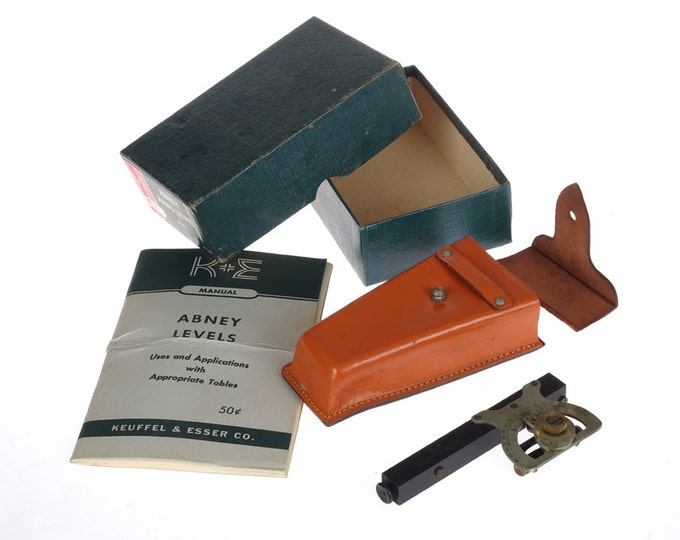 Vintage Hand Level ABNEY Levels K&E Keuffel and Esser With Leather Case ...