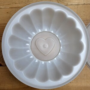Vintage White Heart Tupperware Jello Mold - 1970s Kitchen - Etsy