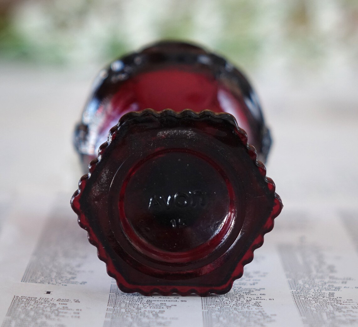 Vintage Avon Ruby Red Wine Glasses Set of 5 Glasses Cape Cod - Etsy