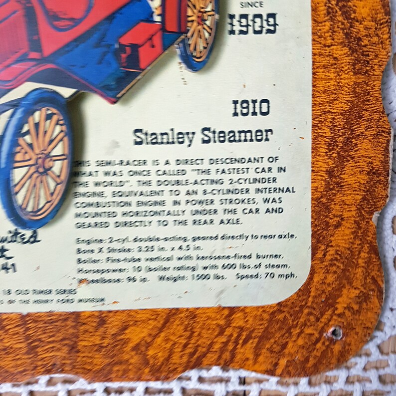 1910 Stanley Steamer Advertisement Old Timer 3D Ad Vintage | Etsy