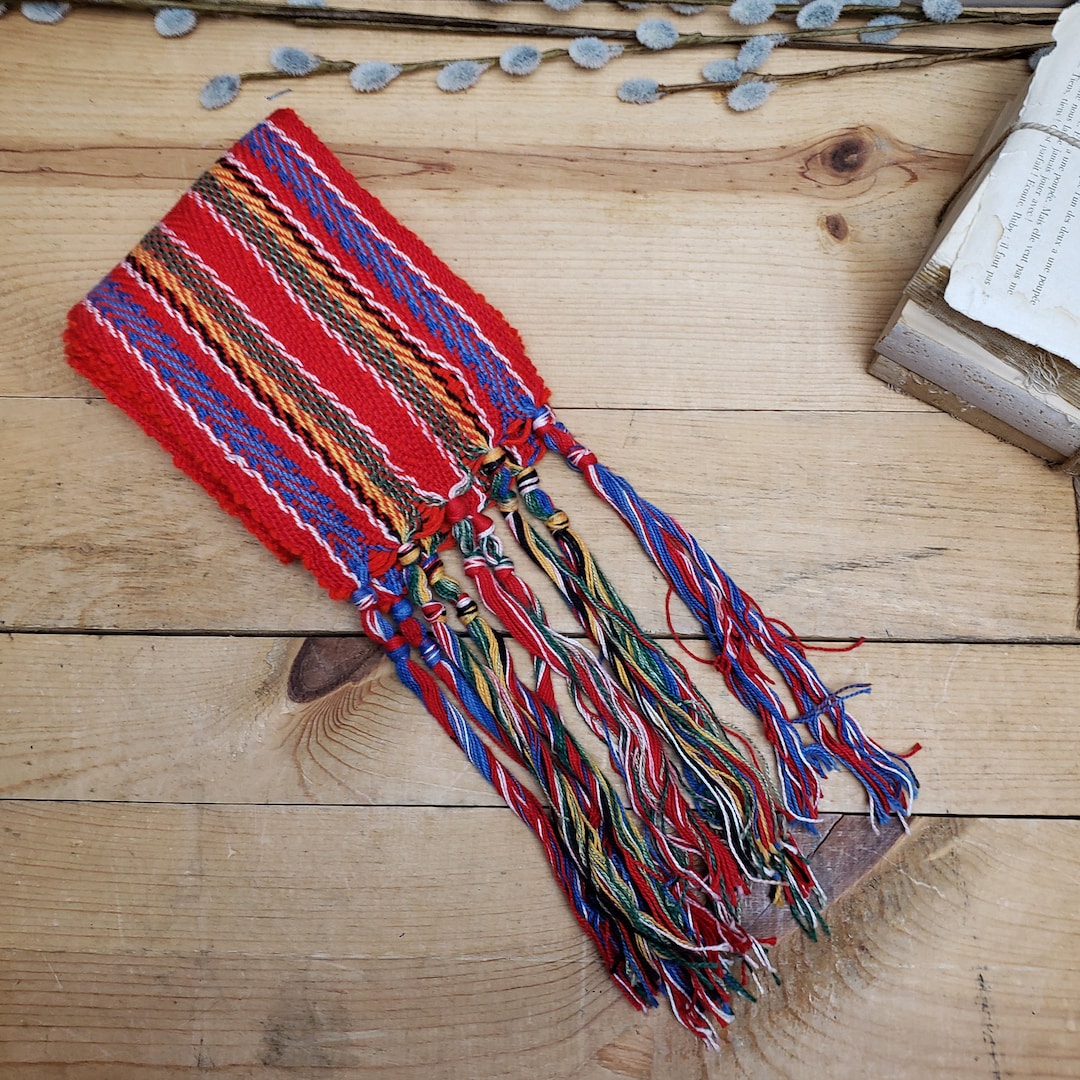 Small Vintage French-canadian Arrow Sash Ceinture Fléchée Québécoise ...