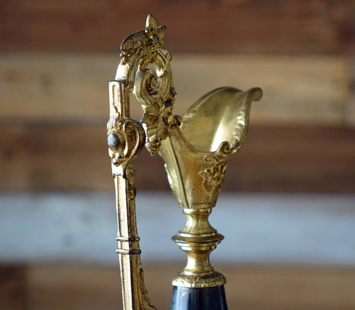 Vintage Brass Decorative Urn Candlestick - Etsy