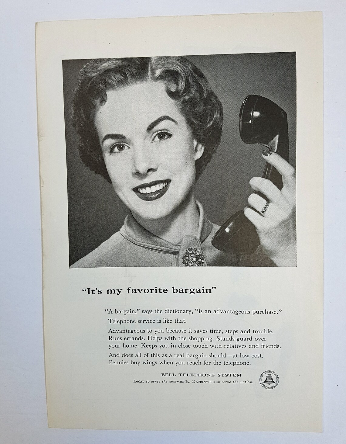 1955 Bell Telephone System Ad Original Magazine Ad Retro Phone - Etsy