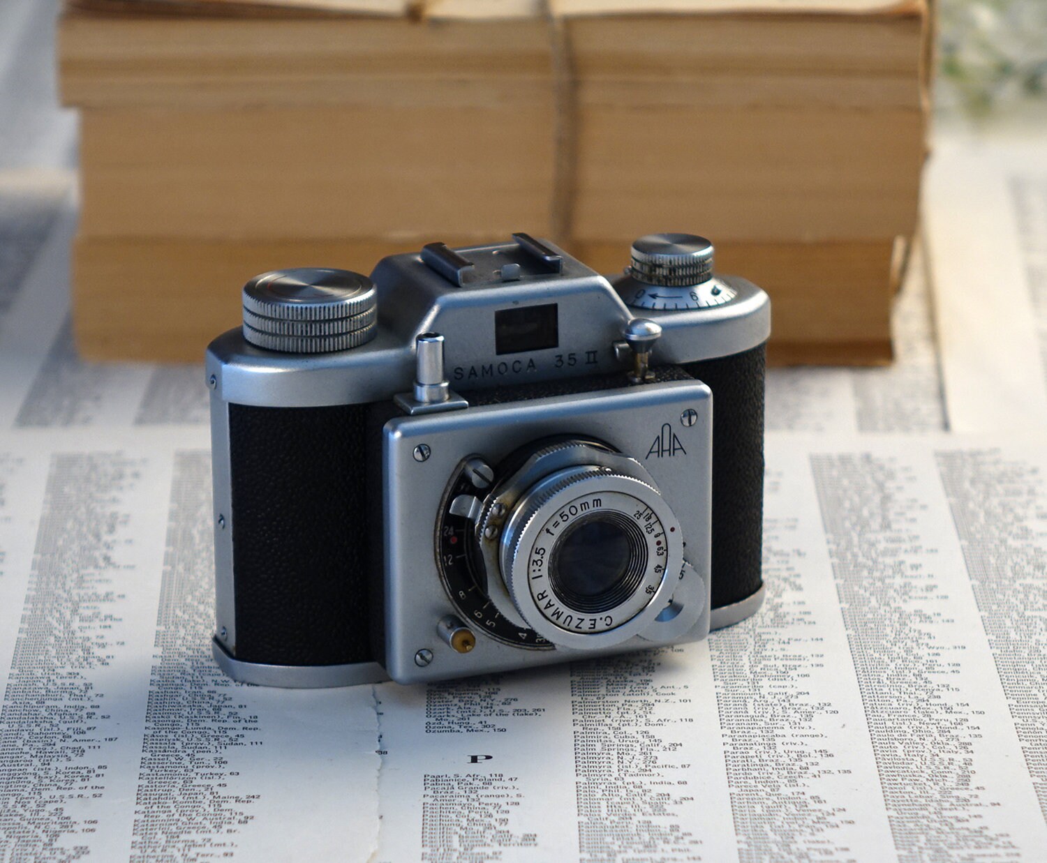 Film Camera 35 Mm Samoca 35 II Lens C.ezumar 50mm F3.5 Retro Camera ...