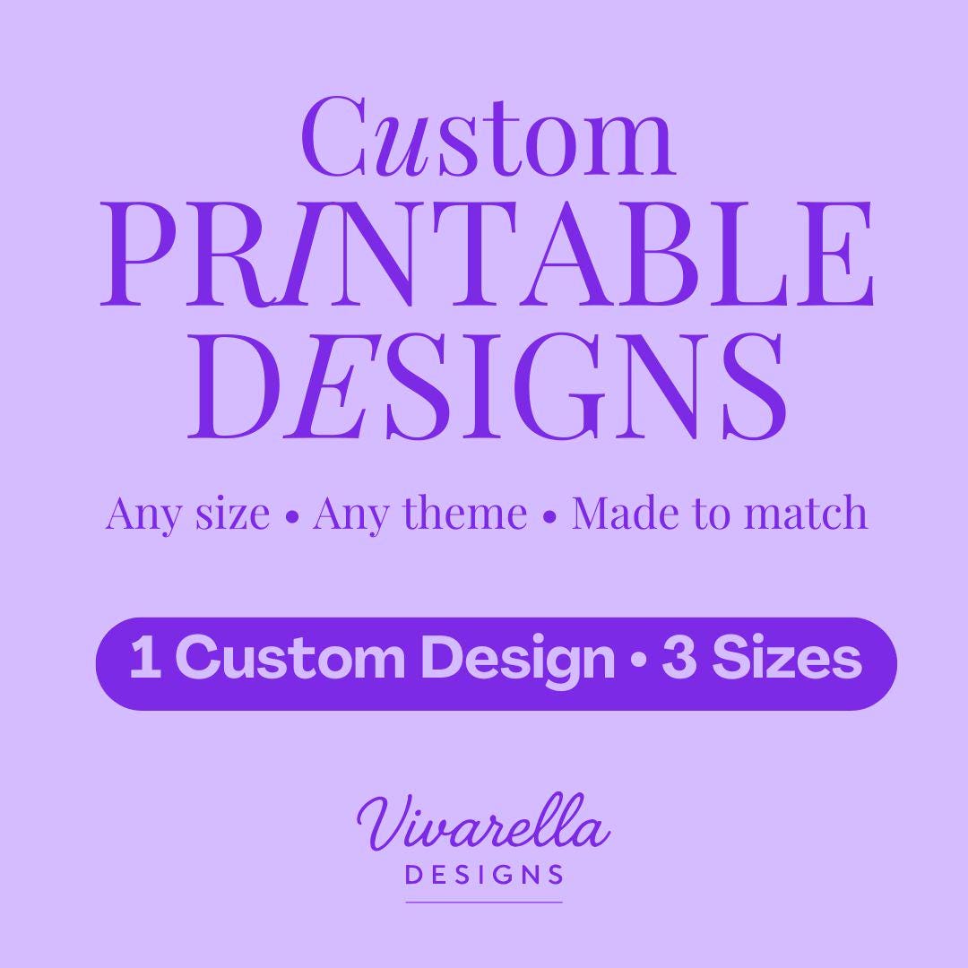Custom Printable Design | Any Size | Personalised Party Signs ...