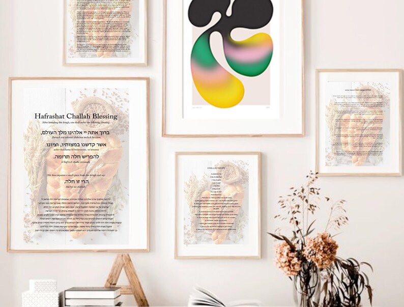 Challah Blessing Prayer Cards Digital and Printable | Shabbat Blessing ...