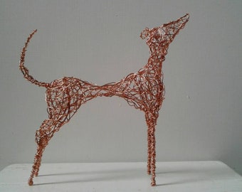 Dog wire sculpture | Etsy