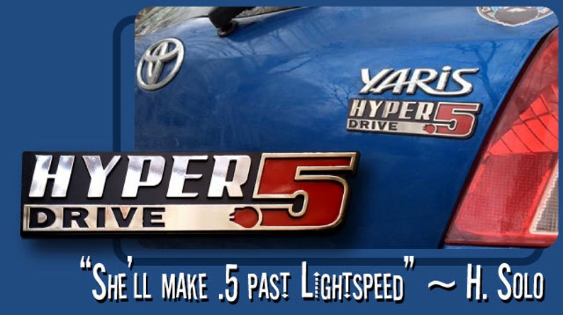 Hyper Drive Star Wars Car Emblem Chrome Plastic Not a Decal - Etsy