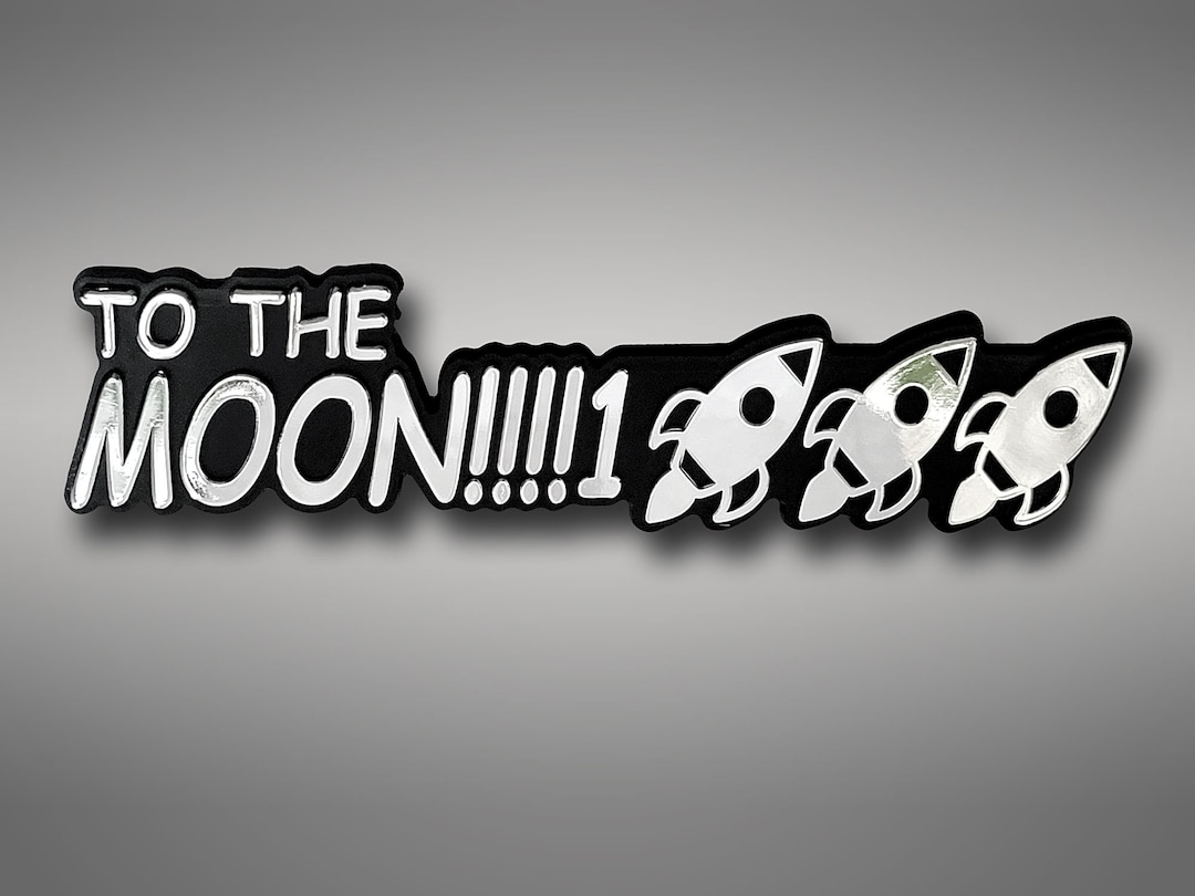 To the Moon Car Emblem - Chrome Plastic Not a Decal / Sticker - Etsy