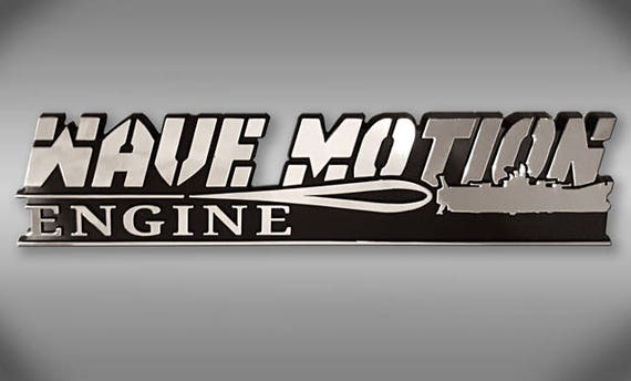 Wave Motion Engine Star Blazers Yamato Car Emblem Chrome | Etsy