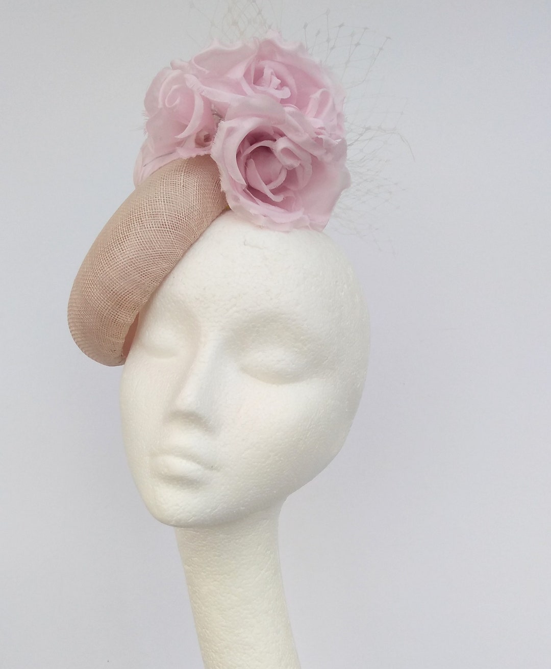 Pale Pink Wedding Hat. Mother of Bride or Groom Hat. Ascot Hat. Pink ...