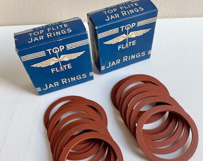 Top Flite Jar Rings, Canning Jar Rings, Jar Rings, Vintage Jar Rubbers ...