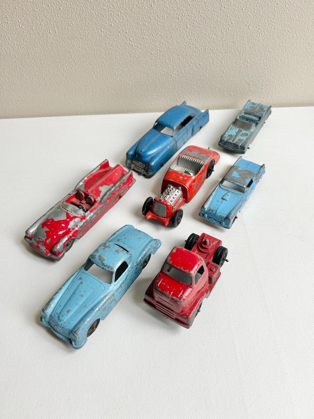 Tootsietoy Vehicles, Set of 7: Roadster, Chrysler, Convertible, Buick ...