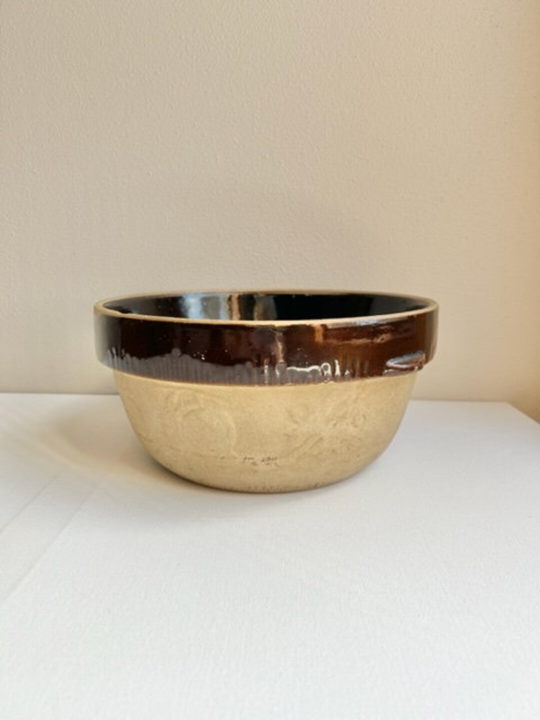 Cook Rite Stoneware Bowl, Glazed Bowl, Cookin Ware, Mixing Bowl, Baking ...