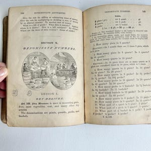 1898 White's Intermediate Arithmetic Book, 1800s Math Lesson Book - Etsy