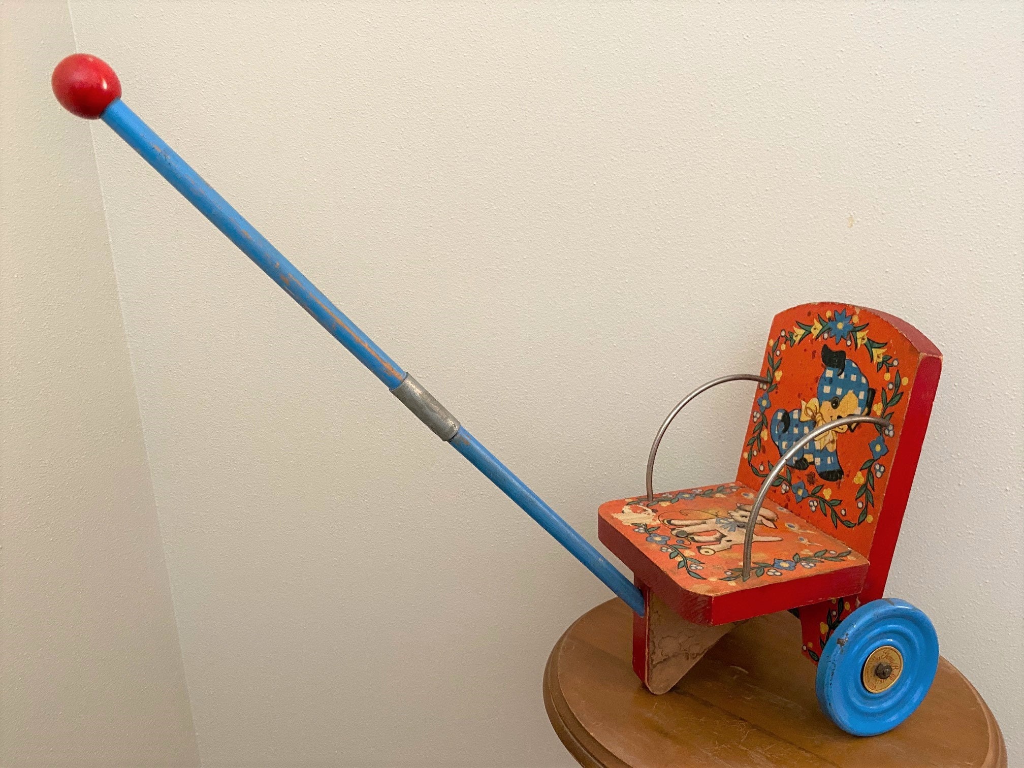 Wooden Push Toy Gong Bell Manufacturing Company 1940s Push | Etsy