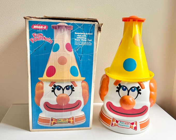 1979 Wham-o Fun Fountain Clown Sprinkler, Original Box, Water Game ...