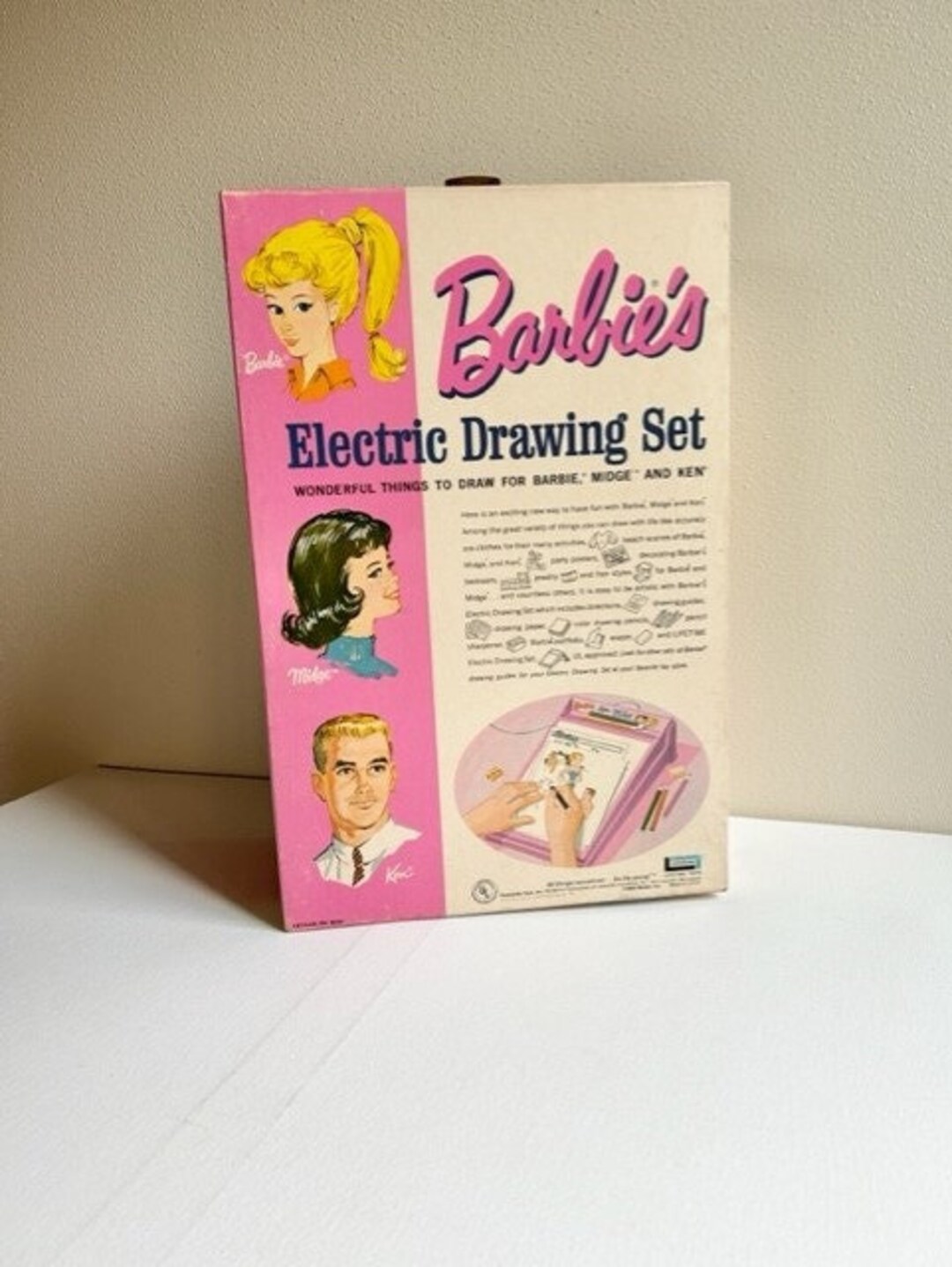 1963 Barbie Electric Drawing Set COMPLETE Carrying Case - Etsy