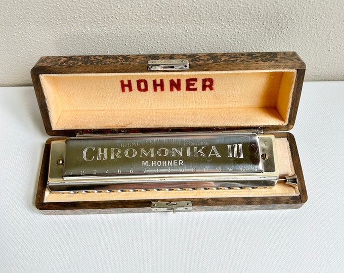 M. Hohner Chromonika III in Original Box, Key of C, German Harmonica ...