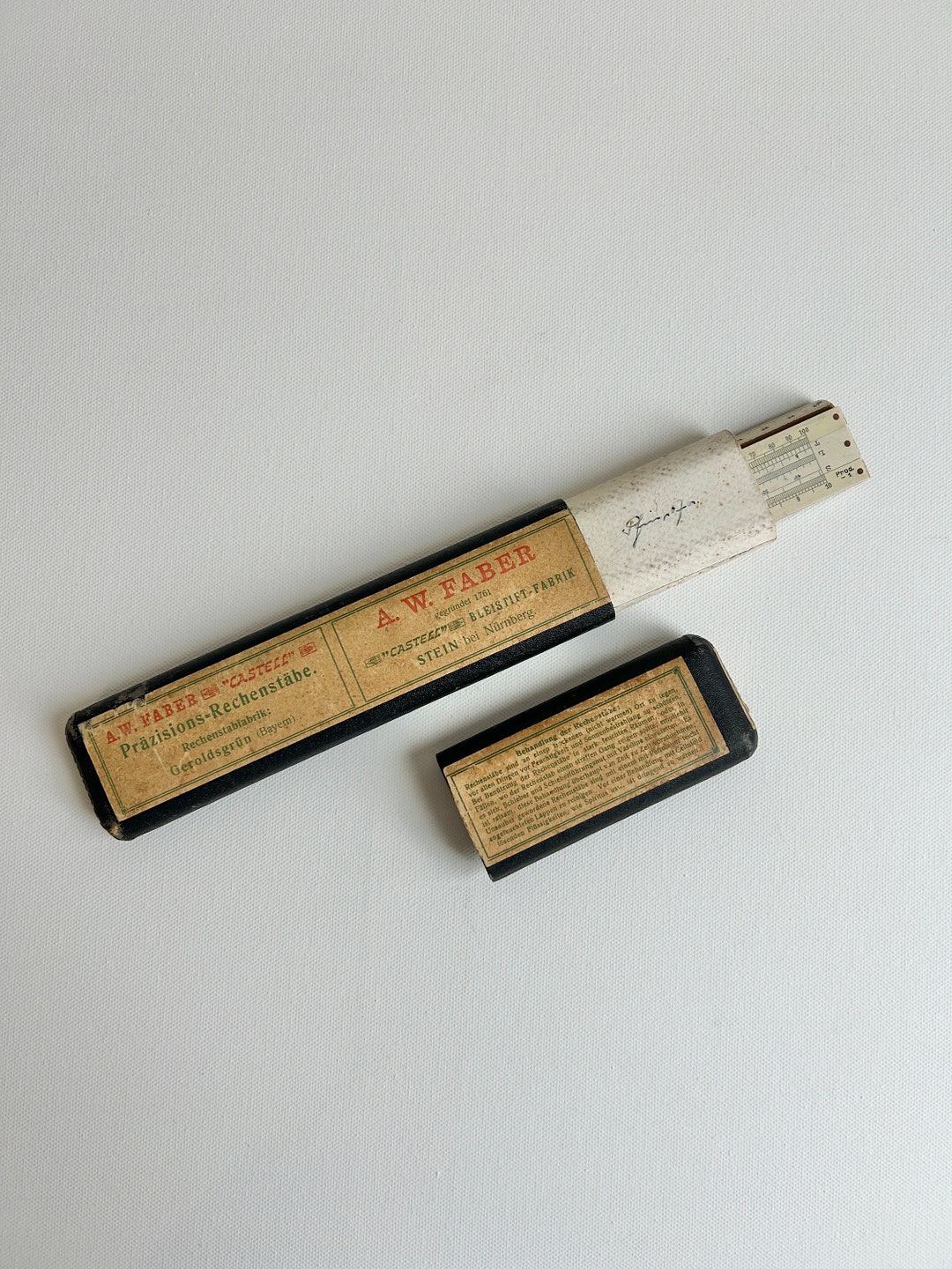Faber Castell Slide Rule, Original Case, Vintage Slide Rule, Vintage ...