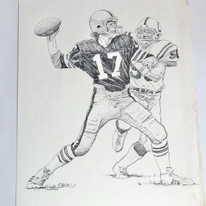1981 Shell Oil National Football League Player Prints, Set of 7 - Etsy