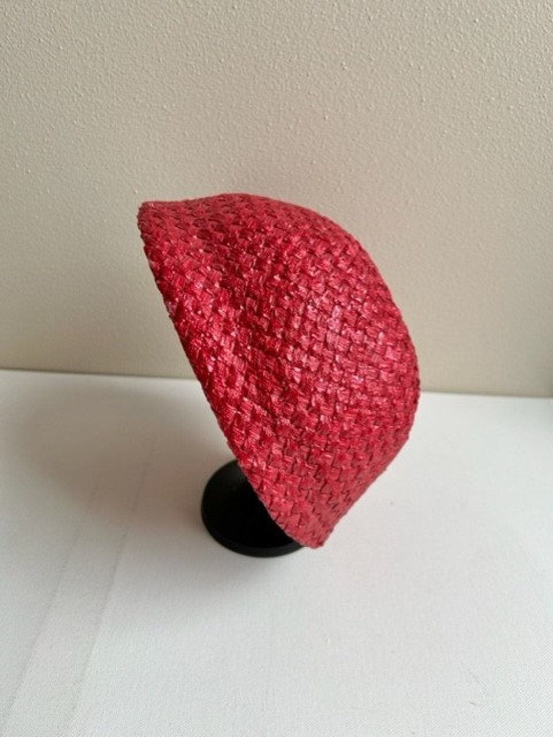 Vintage Straw Bucket Hat, Vintage Straw Hat, Vintage Woven Hat, Raffia ...