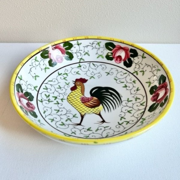 Rooster and Roses - Etsy