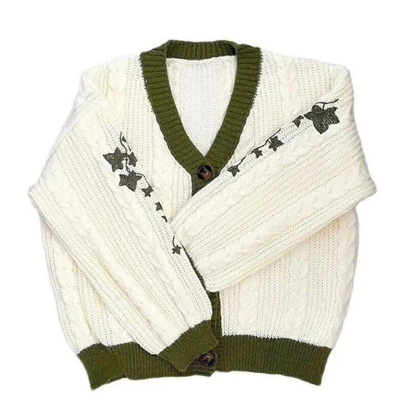 Evermore Cardigan Ivy Embroidered Stars Folklore Inspired Women Autumn ...