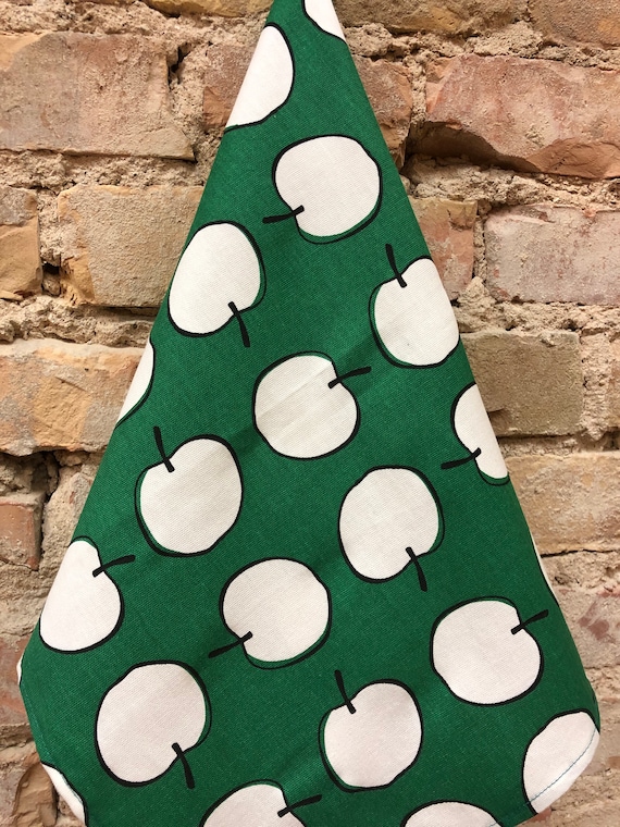 Apple green kitchen towels store