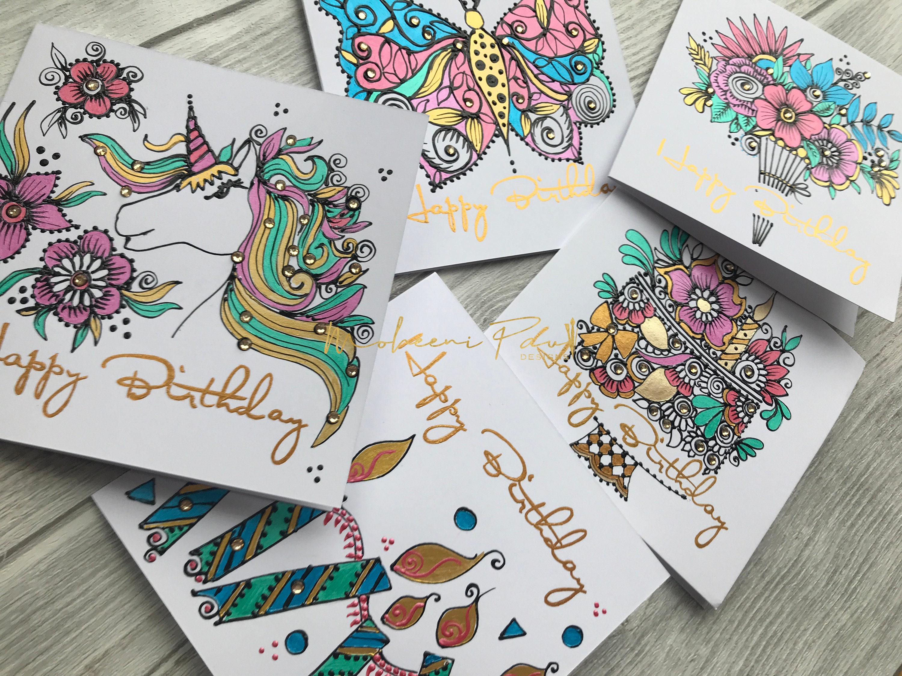 Multipack Henna Card Mehndi Card Henna Invitations | Etsy