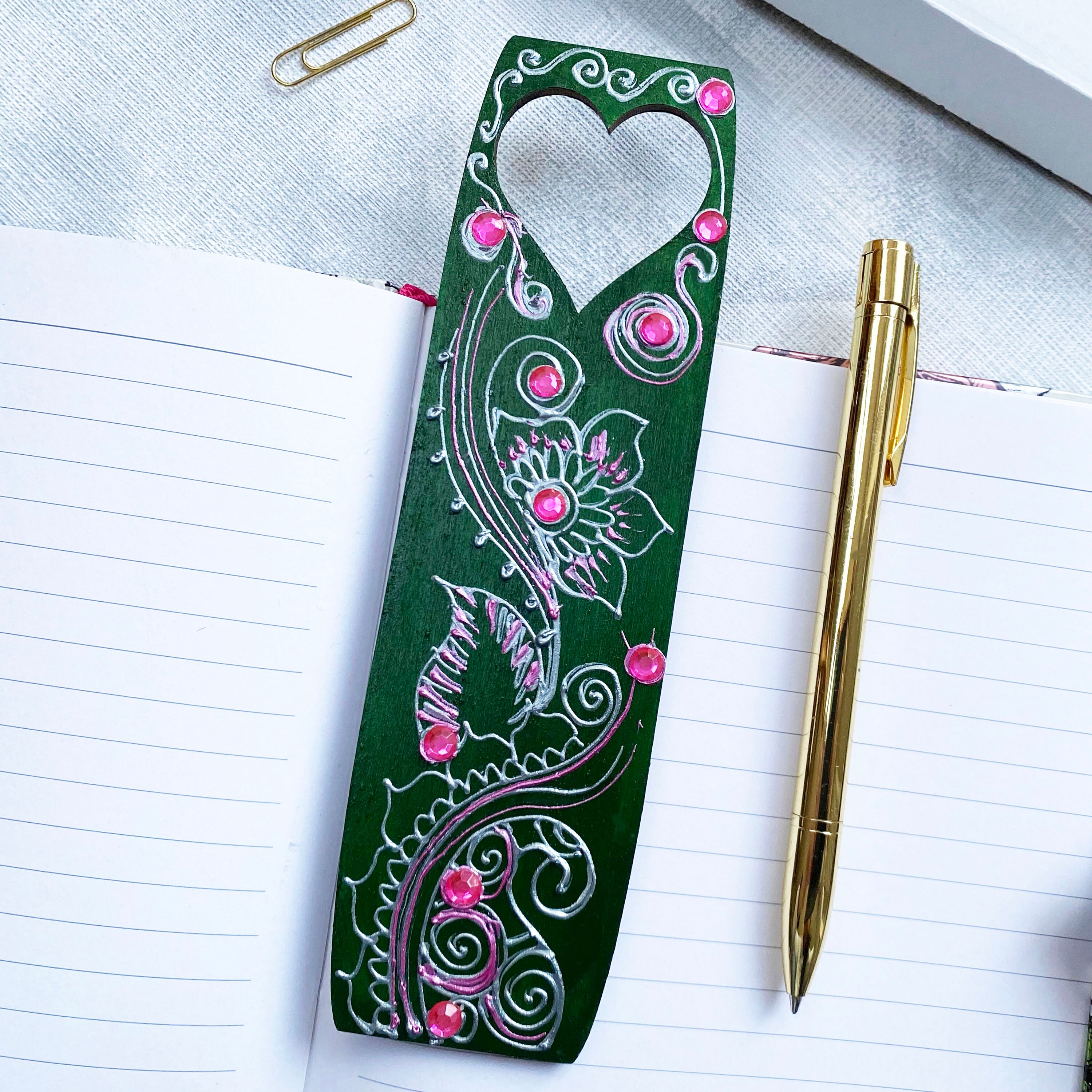 Arabian Nights Wooden Henna Bookmark Teacher Gift Secret - Etsy