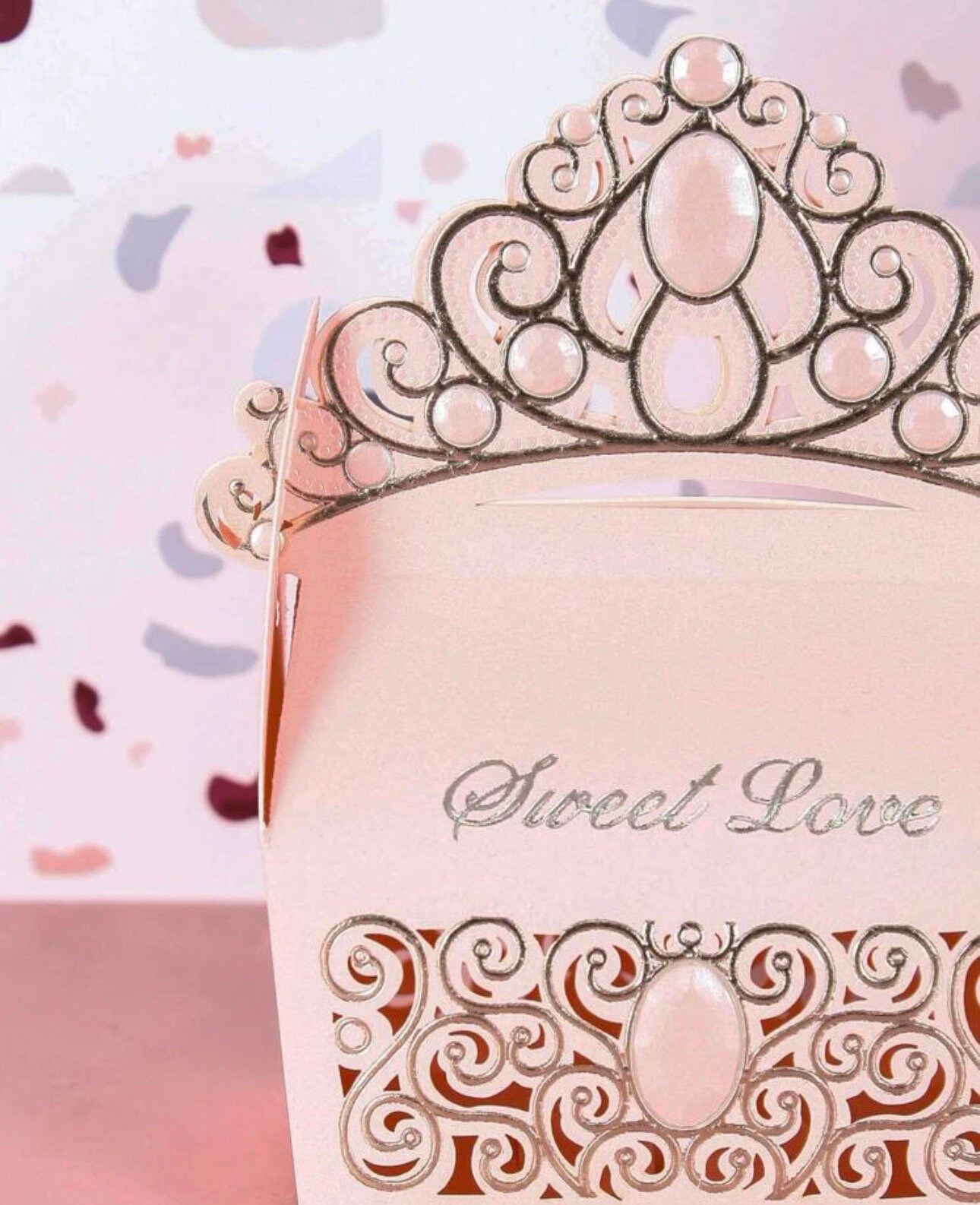 Princess Crown Candy Favor Box Candy Favor Box Thank You - Etsy