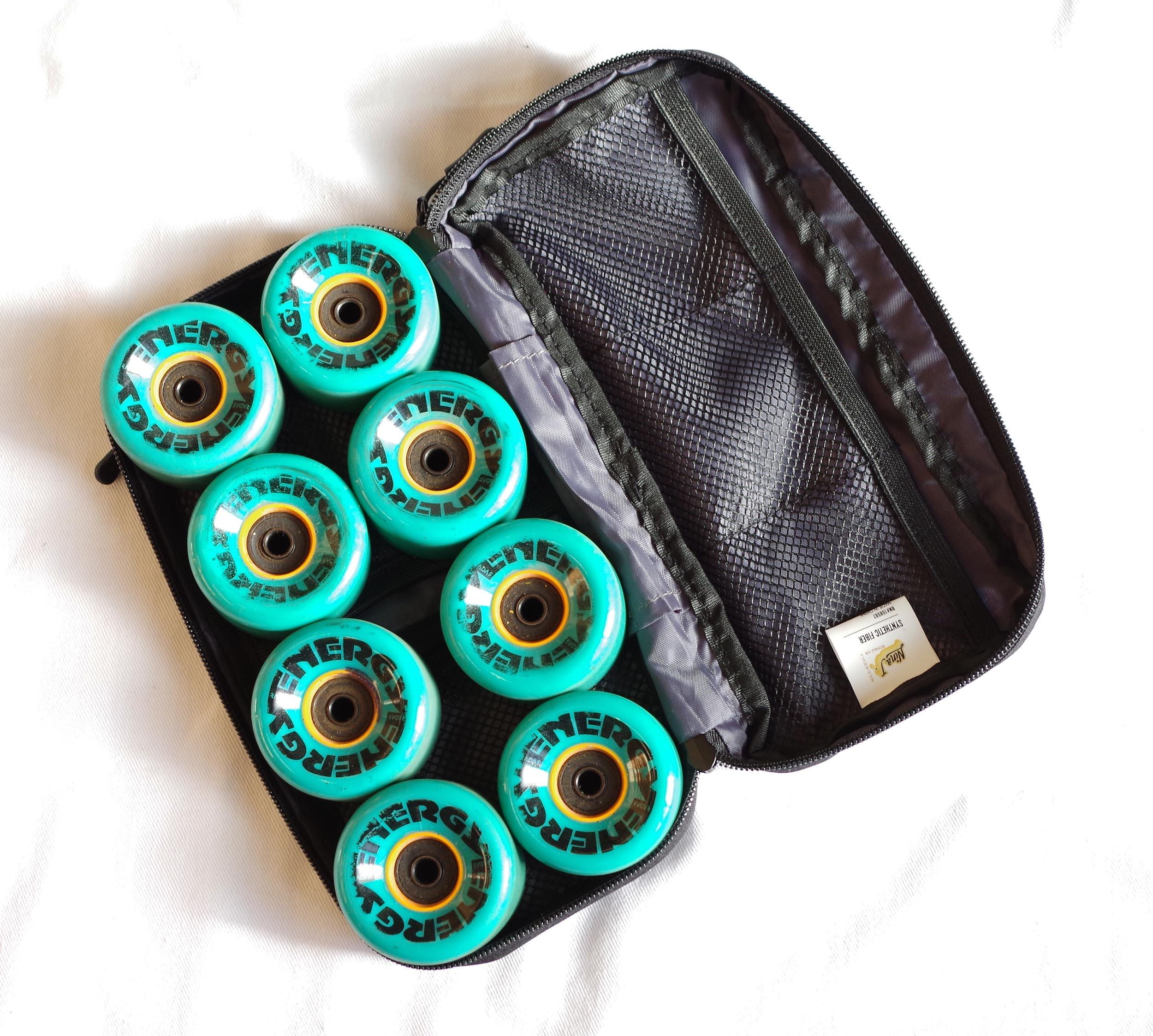 Roller Skate Wheel Bag With Pink Skates and Mushrooms - Etsy