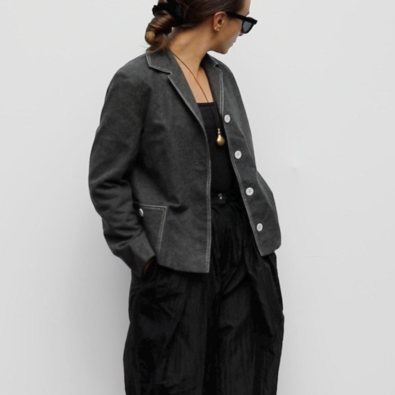 Wool Cropped Jacket - Etsy