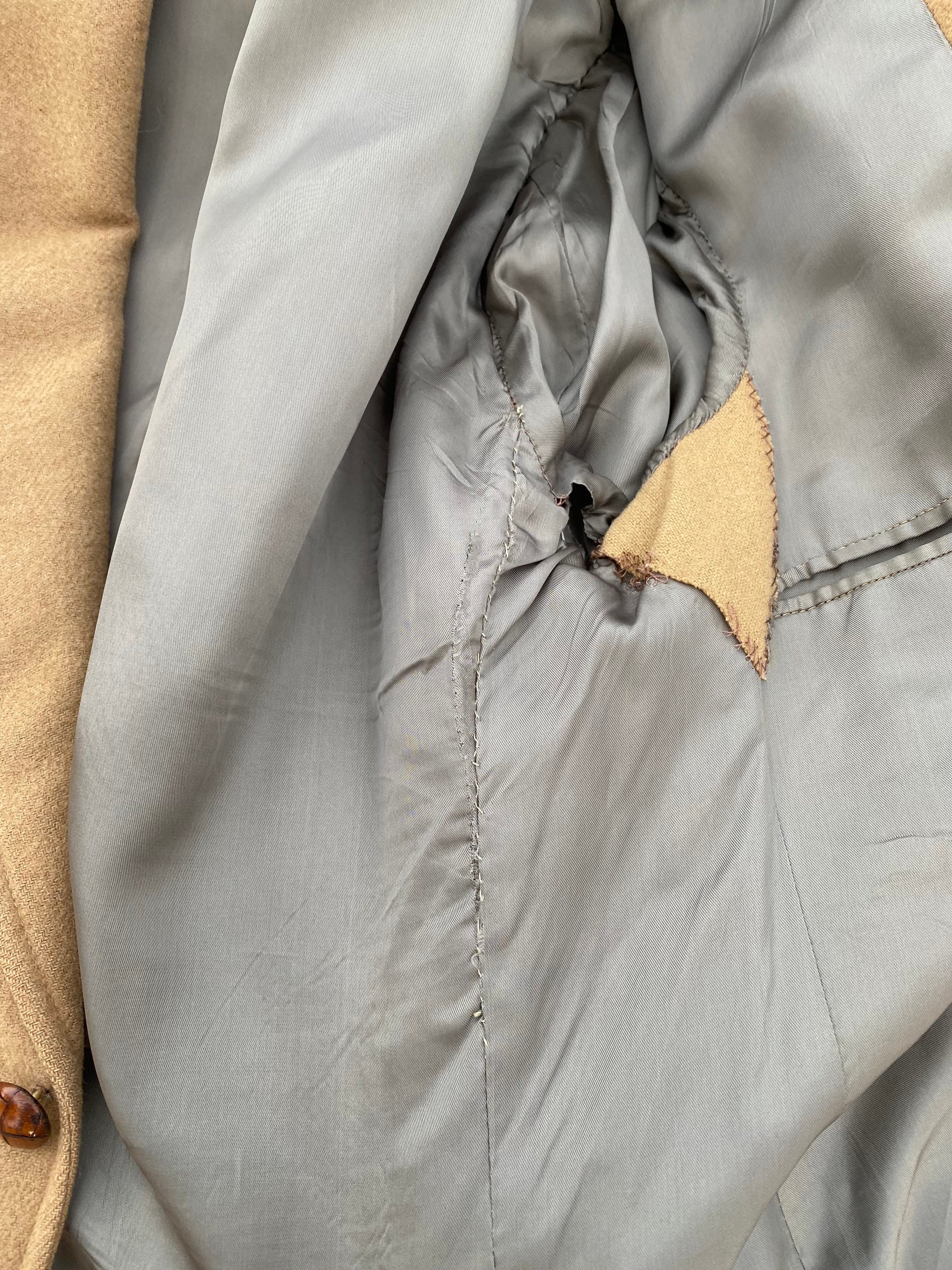 Vintage 90s Camel Beige Nude Tan Fall Blazer Coat Jacket Soft Wool ...