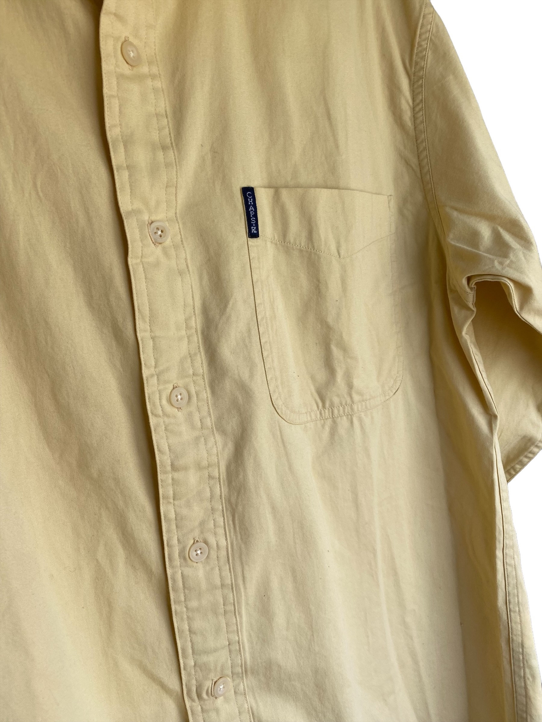 New No Tags Chaps by Ralph Lauren Mustard Pale Yellow Cotton Boyfriend ...