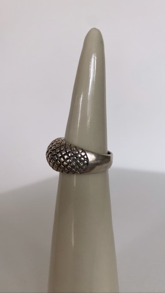 VTG Women Sterling Silver chunky textured 925 silver … - Gem