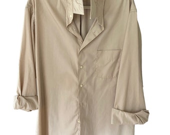 Tan Button up Shirt - Etsy