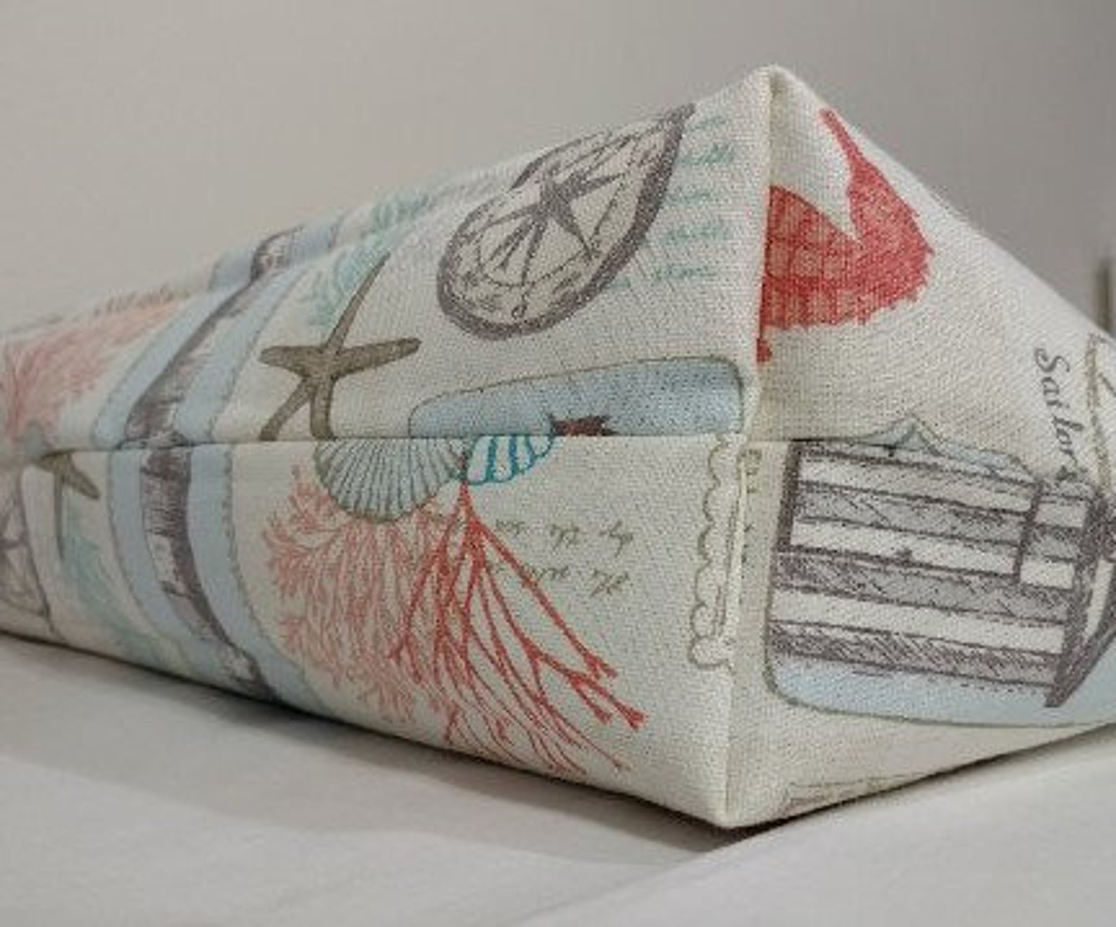 Beach Theme Tote Bag Beach Comber Tote Bag Reversible Tote | Etsy