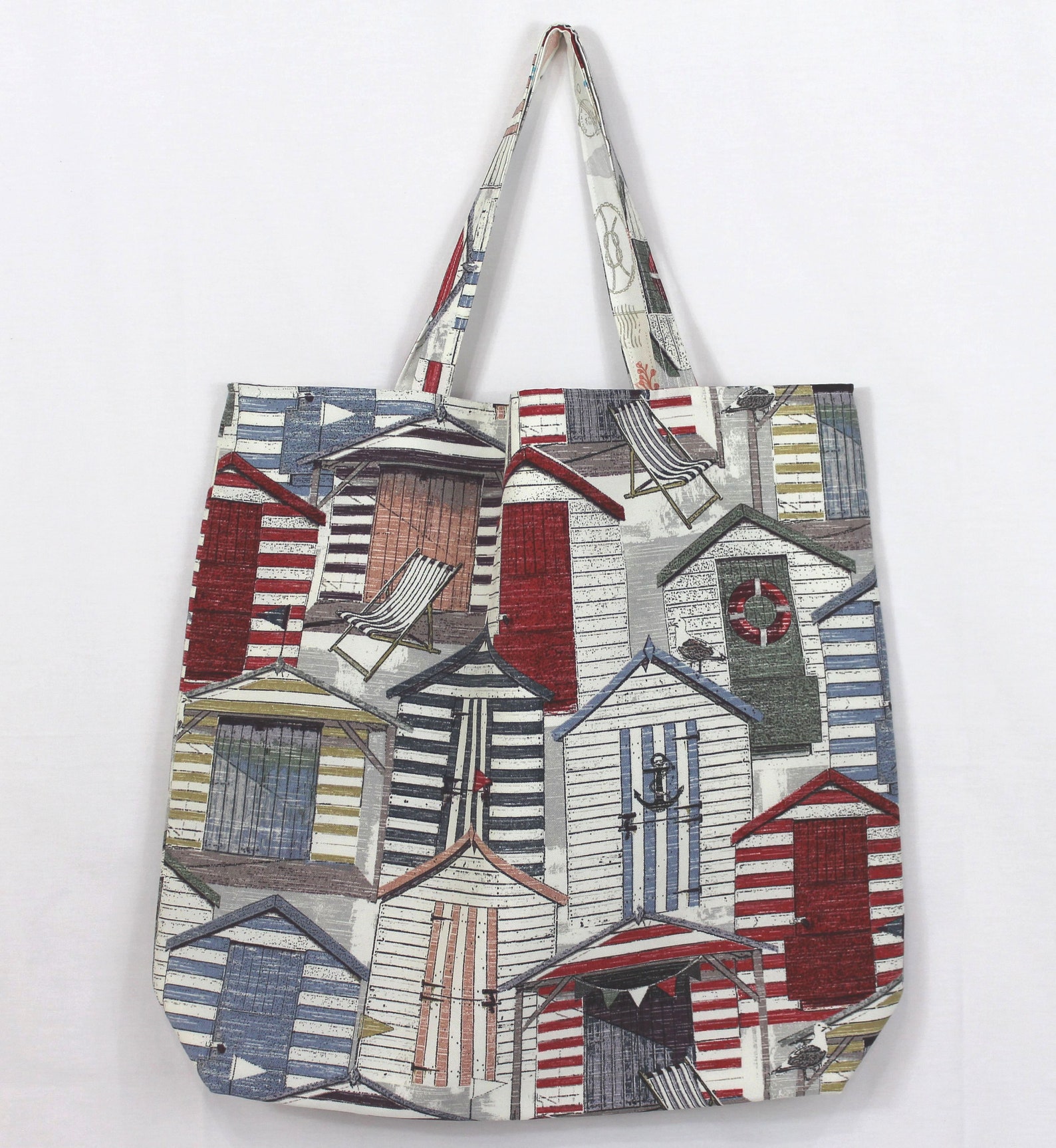 Beach Theme Tote Bag Beach Comber Tote Bag Reversible Tote - Etsy