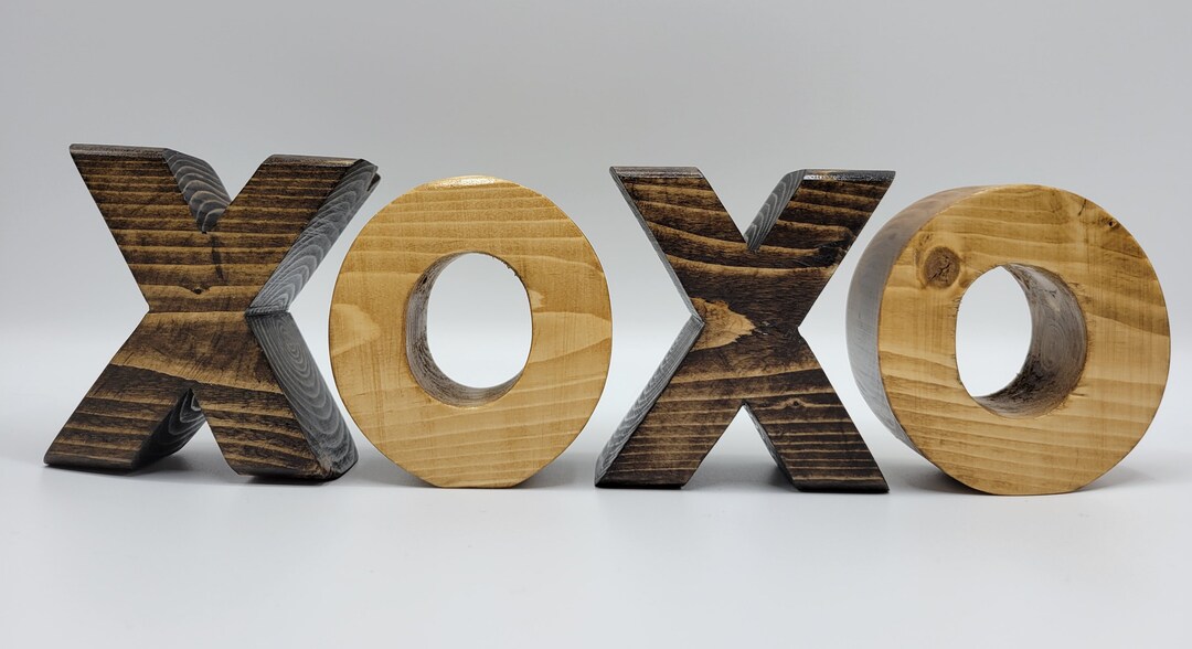XOXO Blocks, Farmhouse Decor, Farmhouse Xoxo Blocks, XOXO, Rustic Decor ...