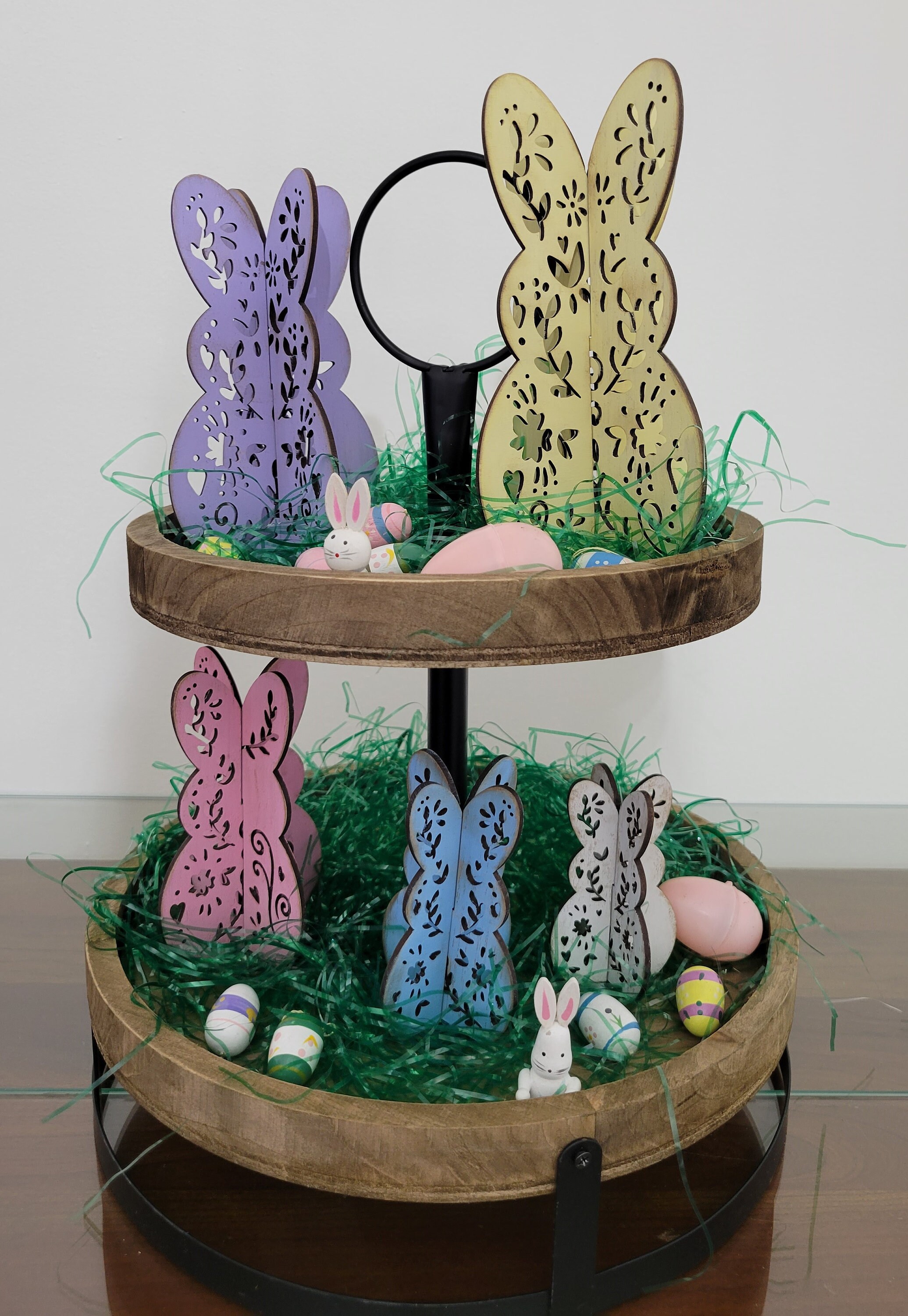 Wooden Easter Bunnies Wooden Farmhouse Bunnies Antiqued - Etsy