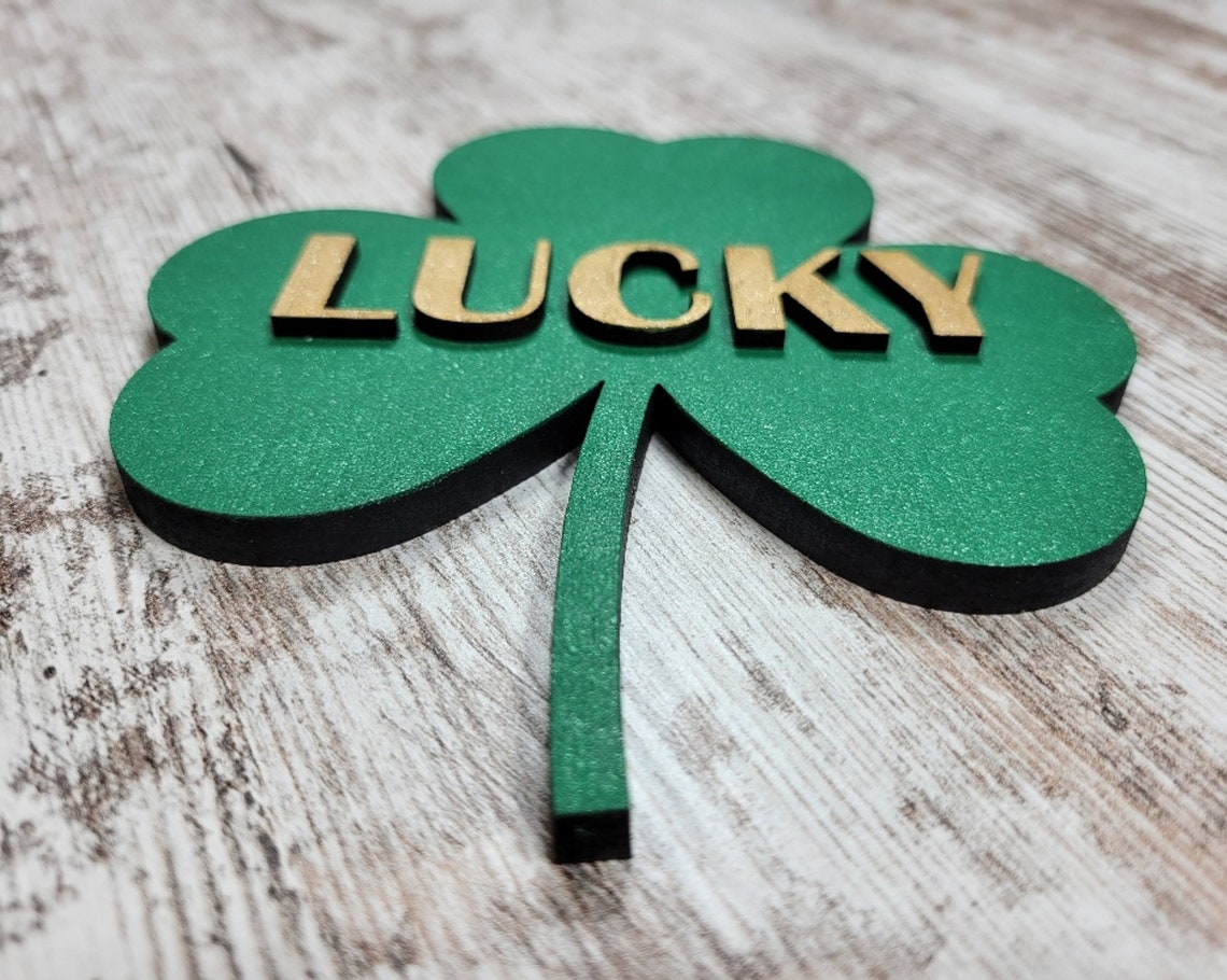 Wooden Shamrock Lucky Shamrock St. Patrick's Day Decor - Etsy