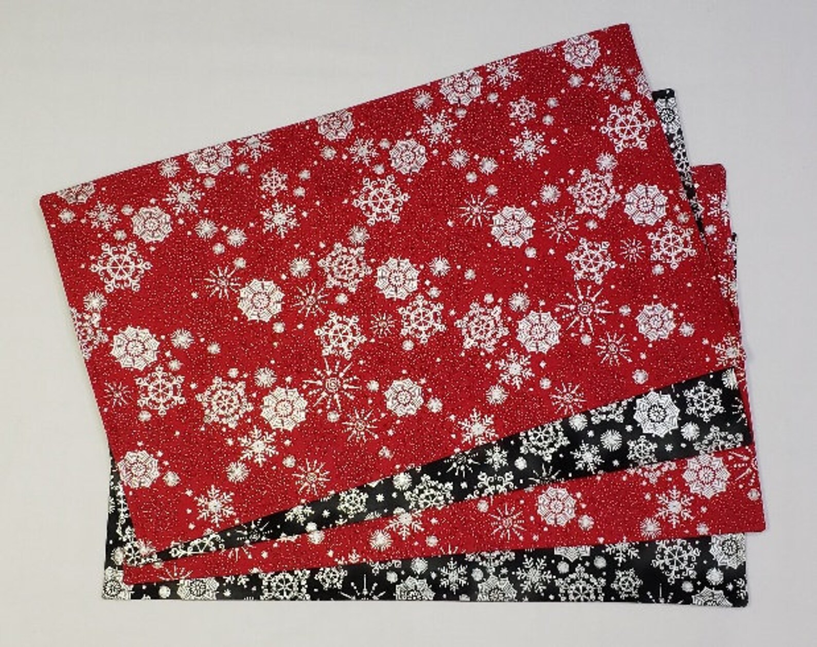 Christmas Placemats, Holiday Placemats, Snowflake Placemats, Handmade ...