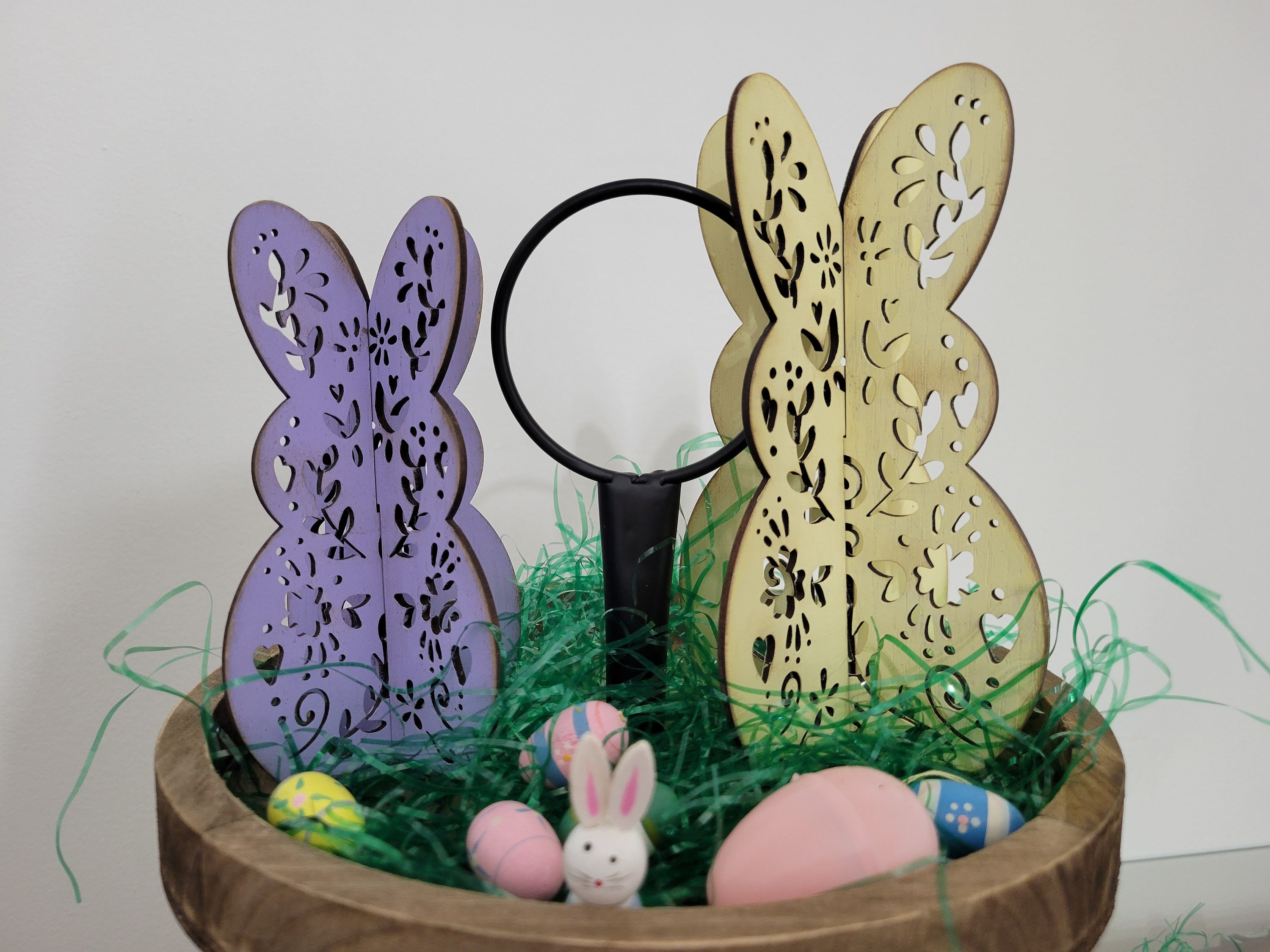 Wooden Easter Bunnies Wooden Farmhouse Bunnies Antiqued - Etsy